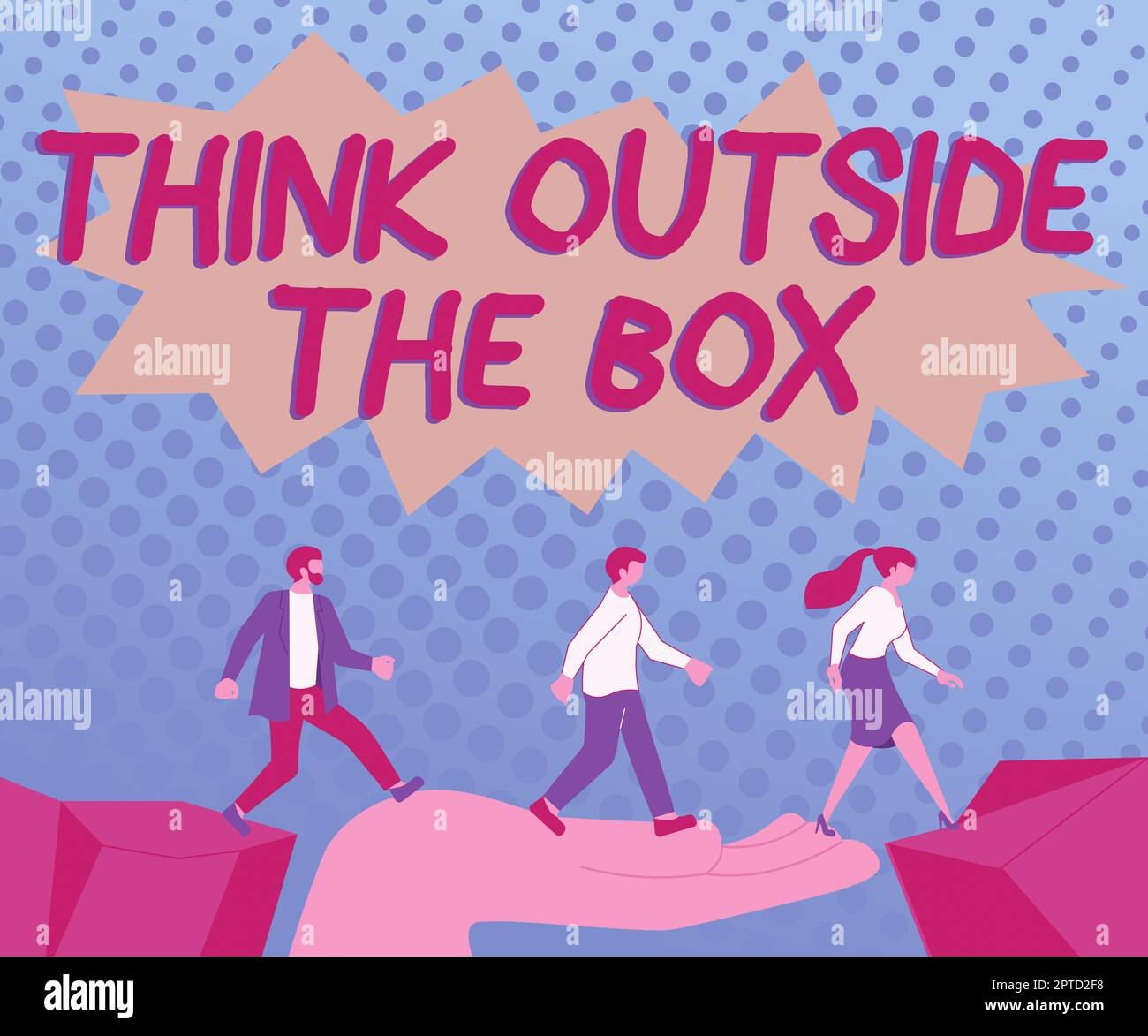 Inspiration montrant le signe penser en dehors de la BoxBe idées ...