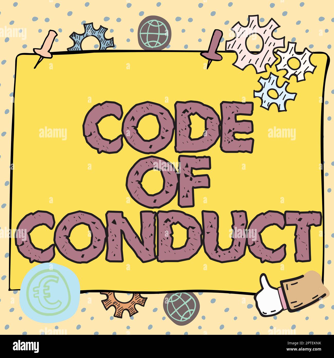 Affichage conceptuel donner l'exemple, Word for Ethics règles codes ...