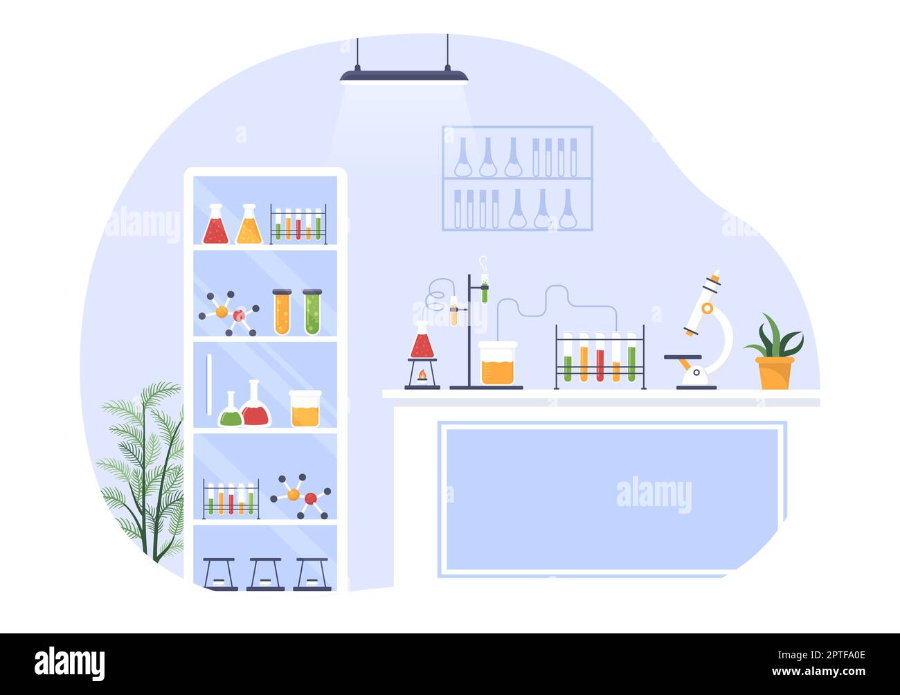 Laboratorium avec réalisation de la recherche scientifique, l ...