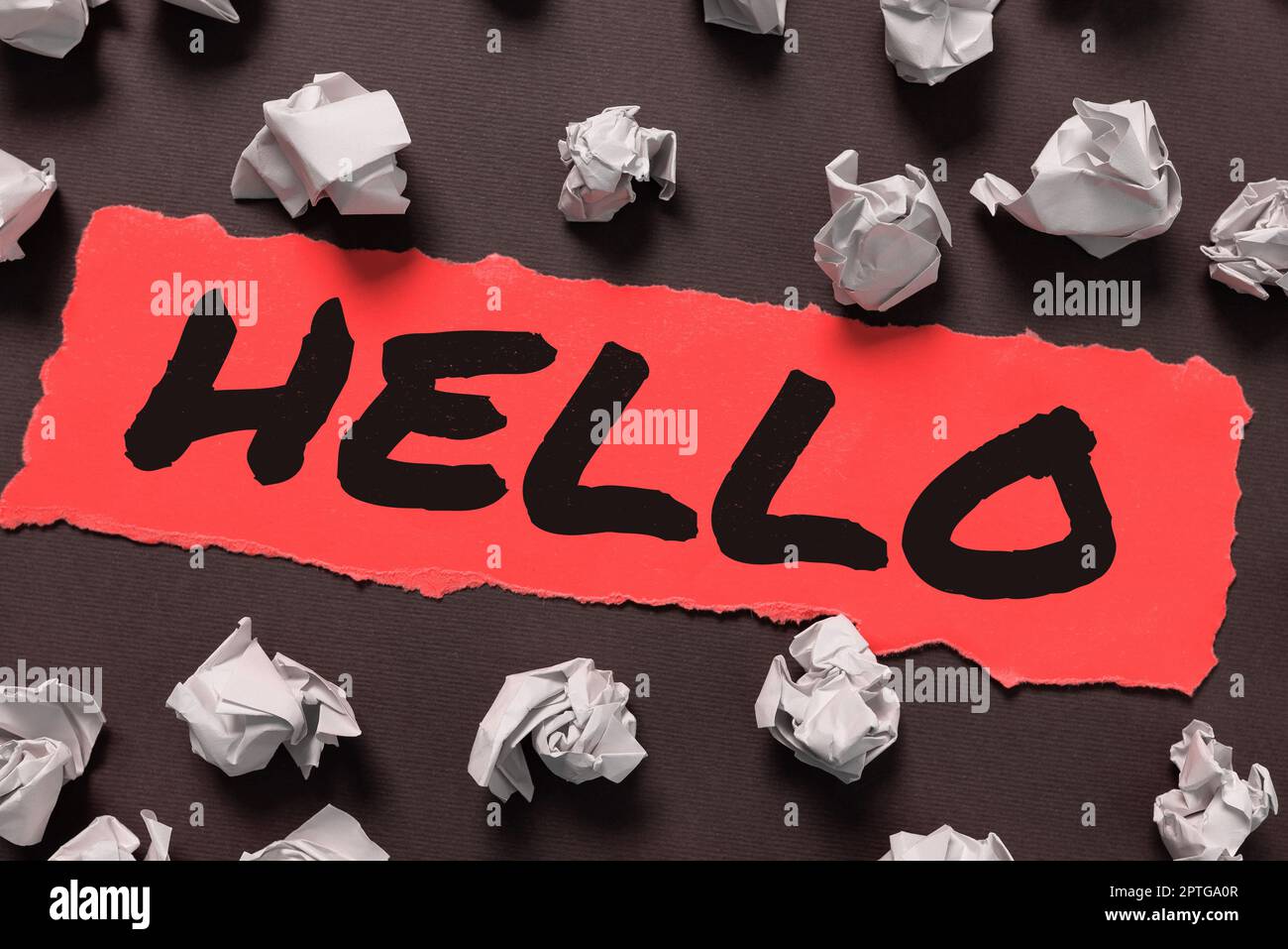 Écriture affichant le texte Bonjour, mot écrit sur l'altération de ...