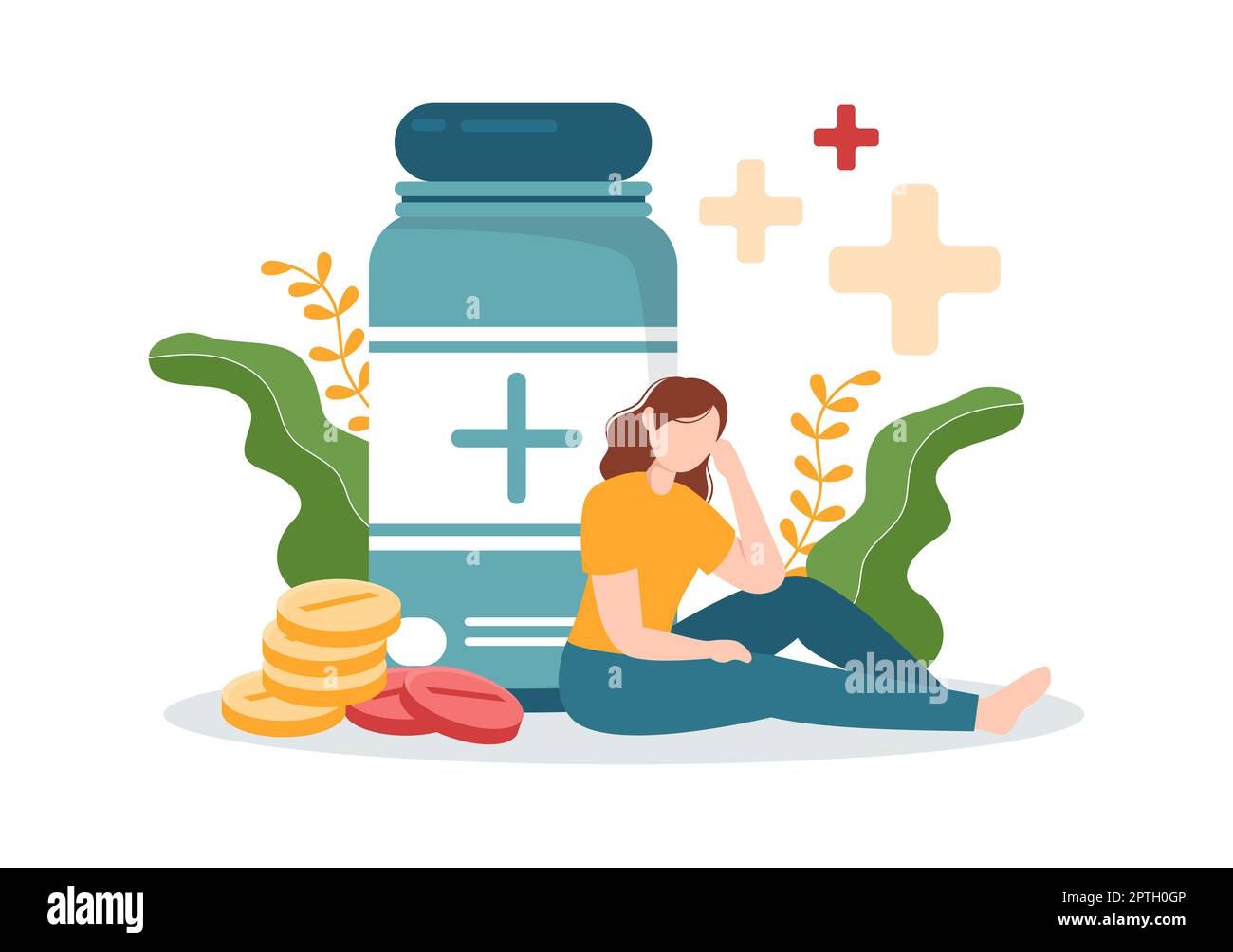 Réadaptation dessin-modèle de dessin-modèle à main Illustration avec le ...