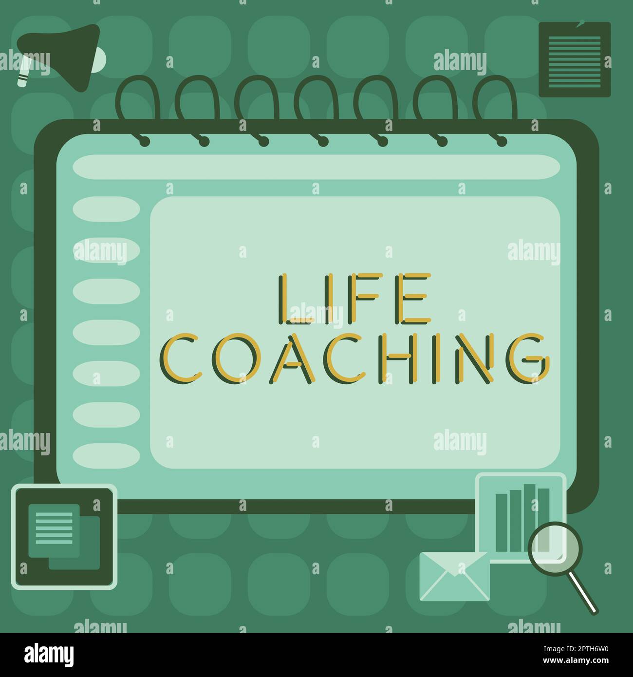 Légende du texte Présentation du coaching de vie, concept Internet ... Légende du texte Présentation du coaching de vie, concept Internet ...