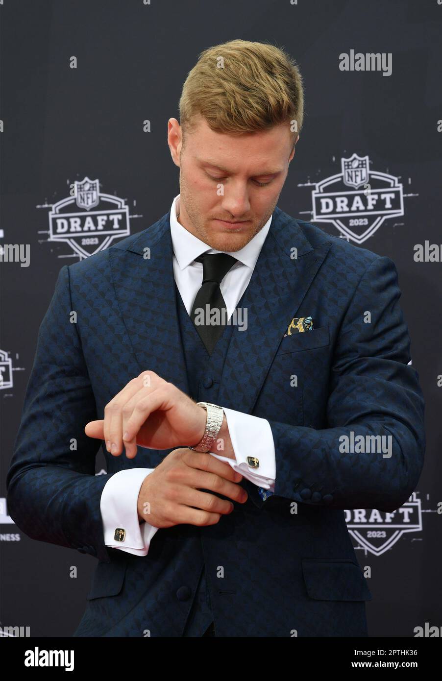 Will Levis marche le tapis rouge de la NFL Draft 2023 au Musée national ...