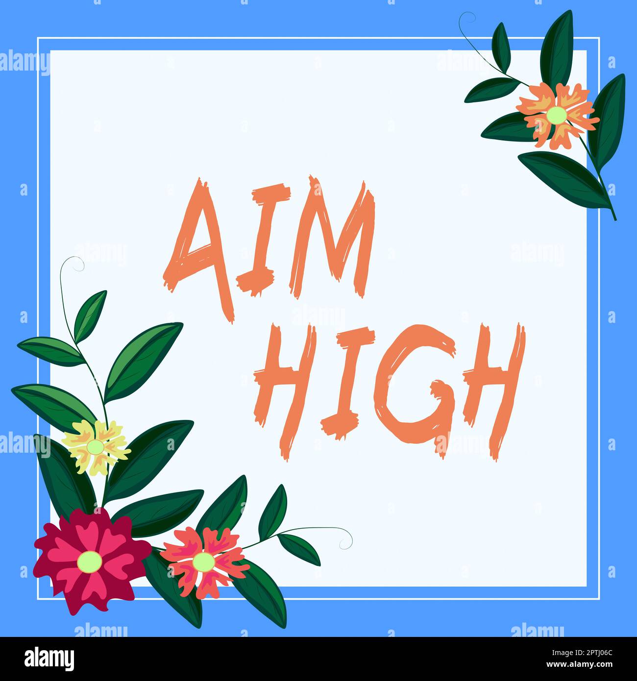 Légende de texte présentant AIM High, photo conceptuelle aller pour la ...