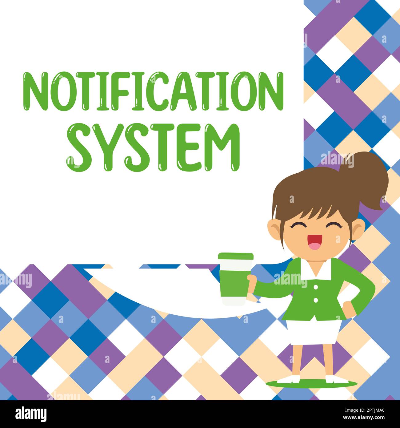 Écriture affichage de texte système de notification, Word écrit sur n ...