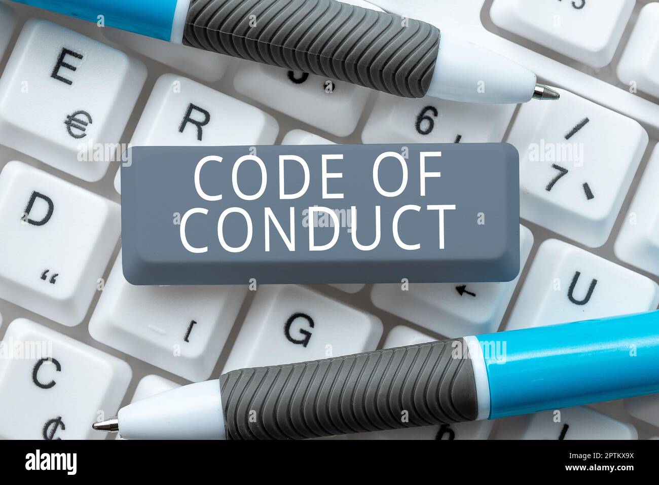 Affichage conceptuel Code de conduite, vitrine commerciale règles d'éthique codes moraux ...