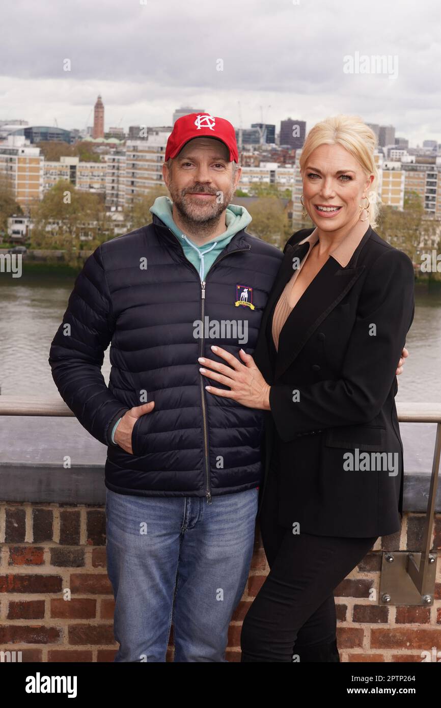 Jason Sudeikis et Hannah Waddingham assistent à un appel photo pour la ...