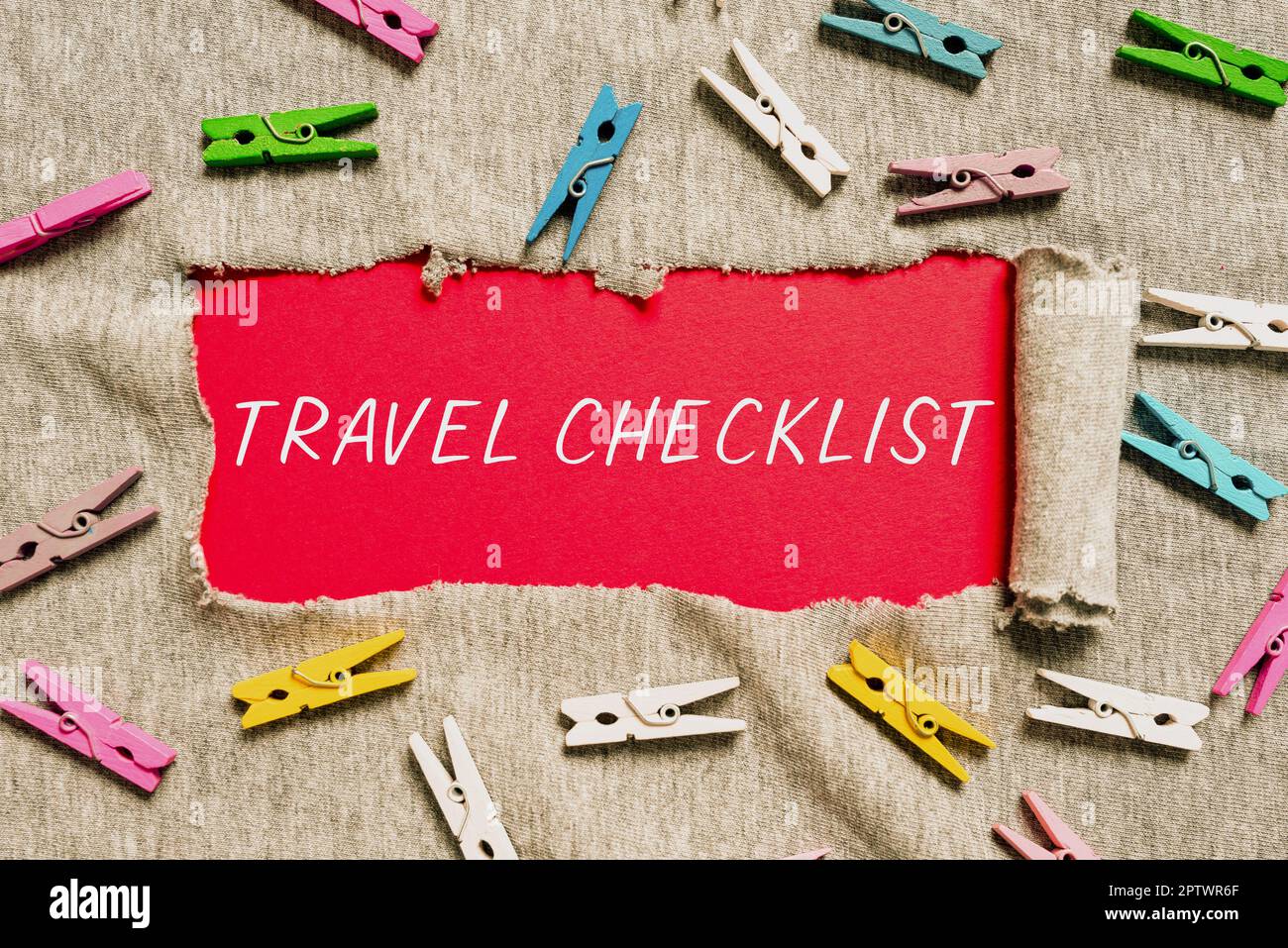 Affiche présentant la liste de vérification des voyages, Business ...