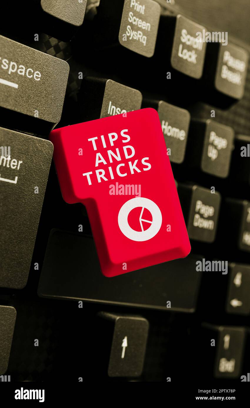 Conseils et astuces pour l'écriture de texte, concept Internet conseils ...
