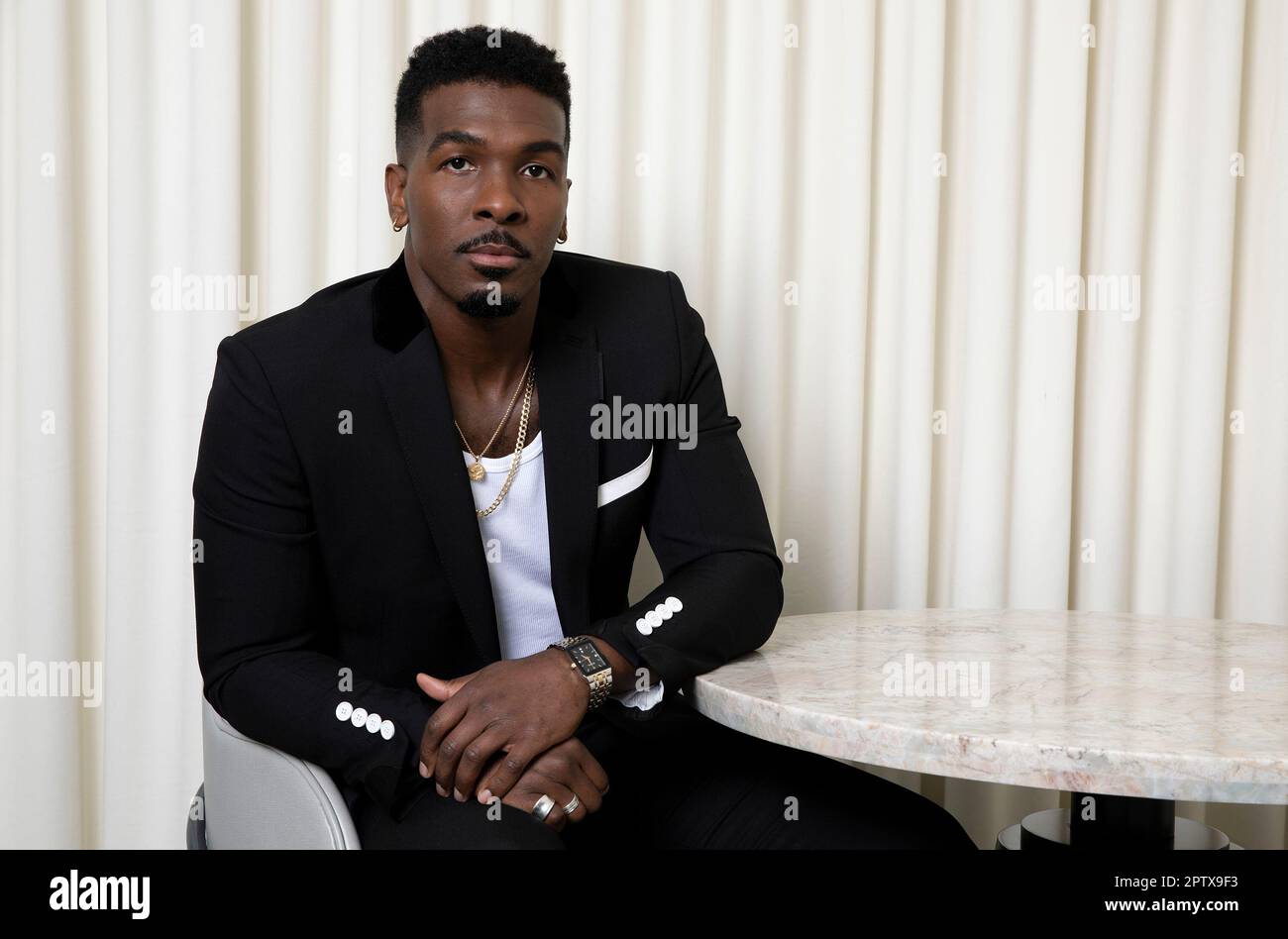 Khris Davis poses for a portrait to promote the film "Big George ...