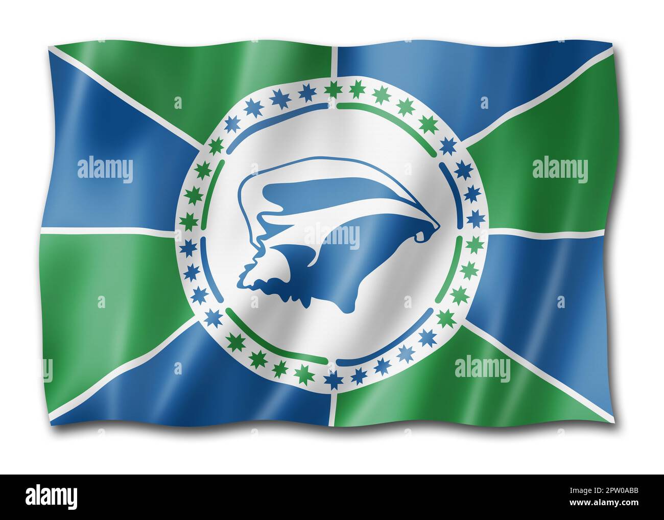 Drapeau De La Collectivité de la Martinique, territoires d'outre-mer de France. Illustration ...