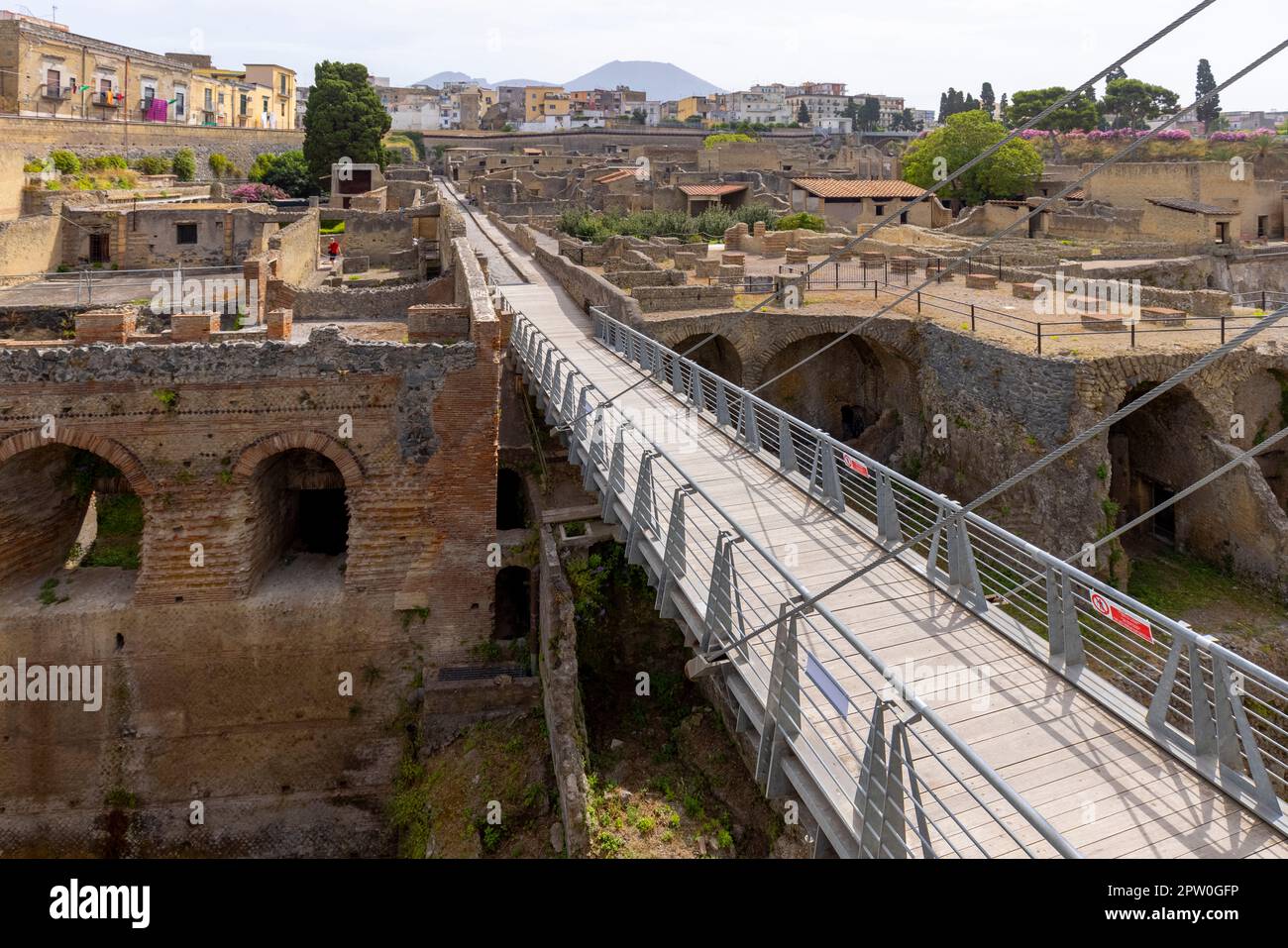 Herculaneum, Campanie, Italie - 29 juin 2021 : ruines d'une ancienne ...