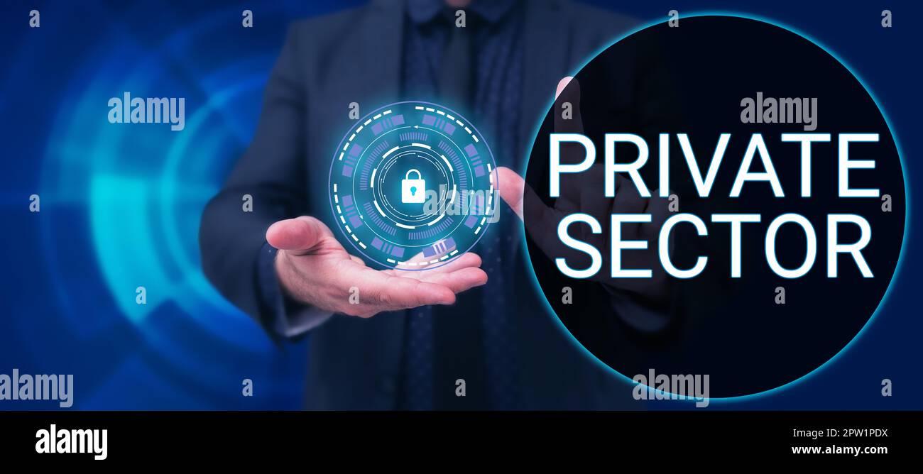 Légende de texte présentant secteur privé, Aperçu des affaires une ...