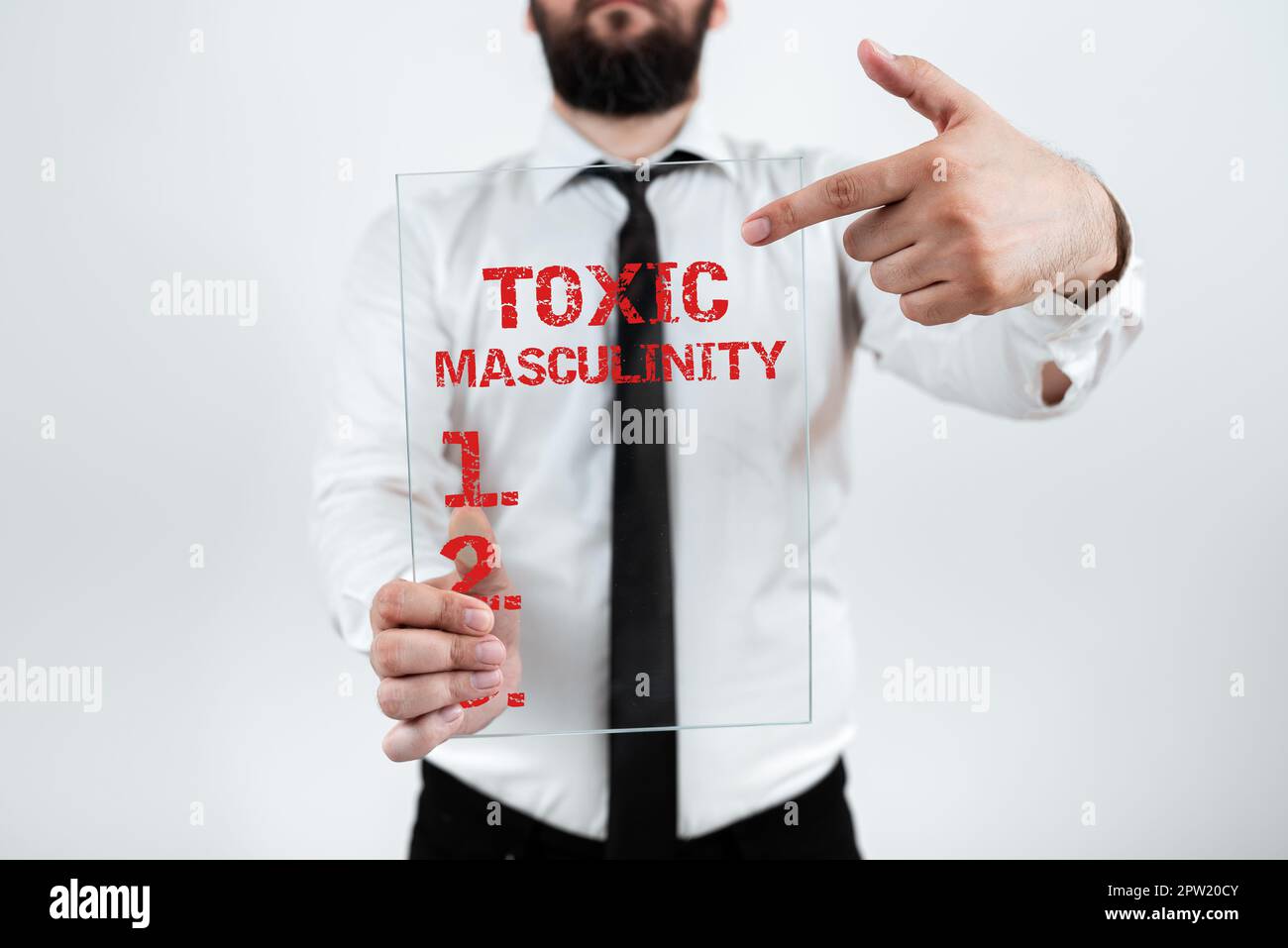 Affichage conceptuel la masculinité toxique, Business IDEA décrit le ...