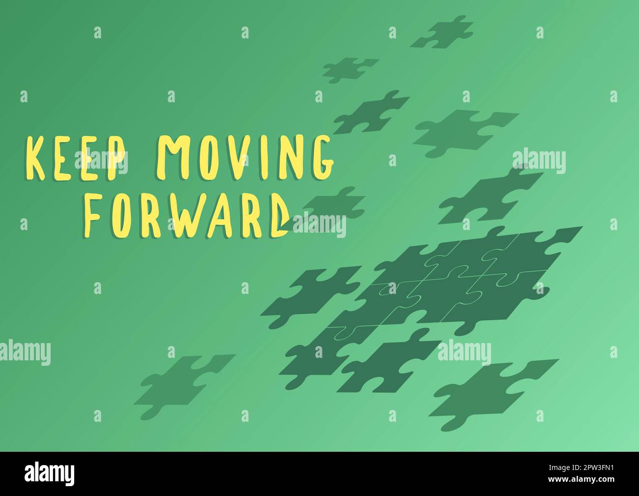 Signe de texte montrant continuer à avancer, concept signifiant ...