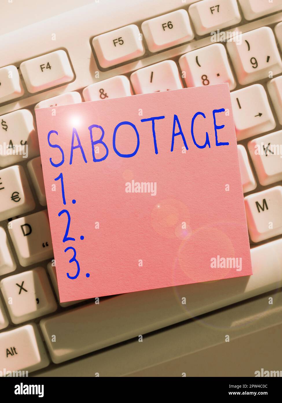 Rédaction affichant sabotage de texte, approche commerciale destruction ...