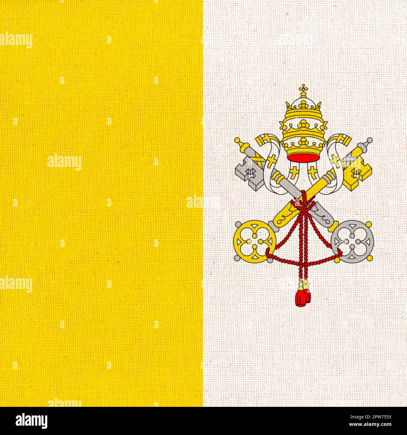 Le drapeau du Saint-Siège. Drapeau du Vatican. Drapeau national du ...