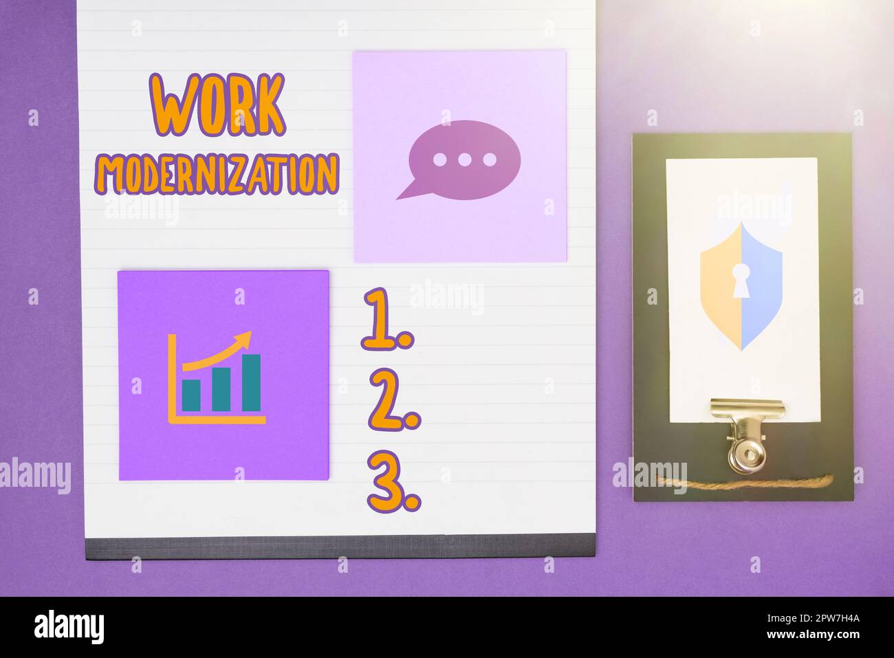 Travail d'affichage conceptuel modernisation, service et processus de ...