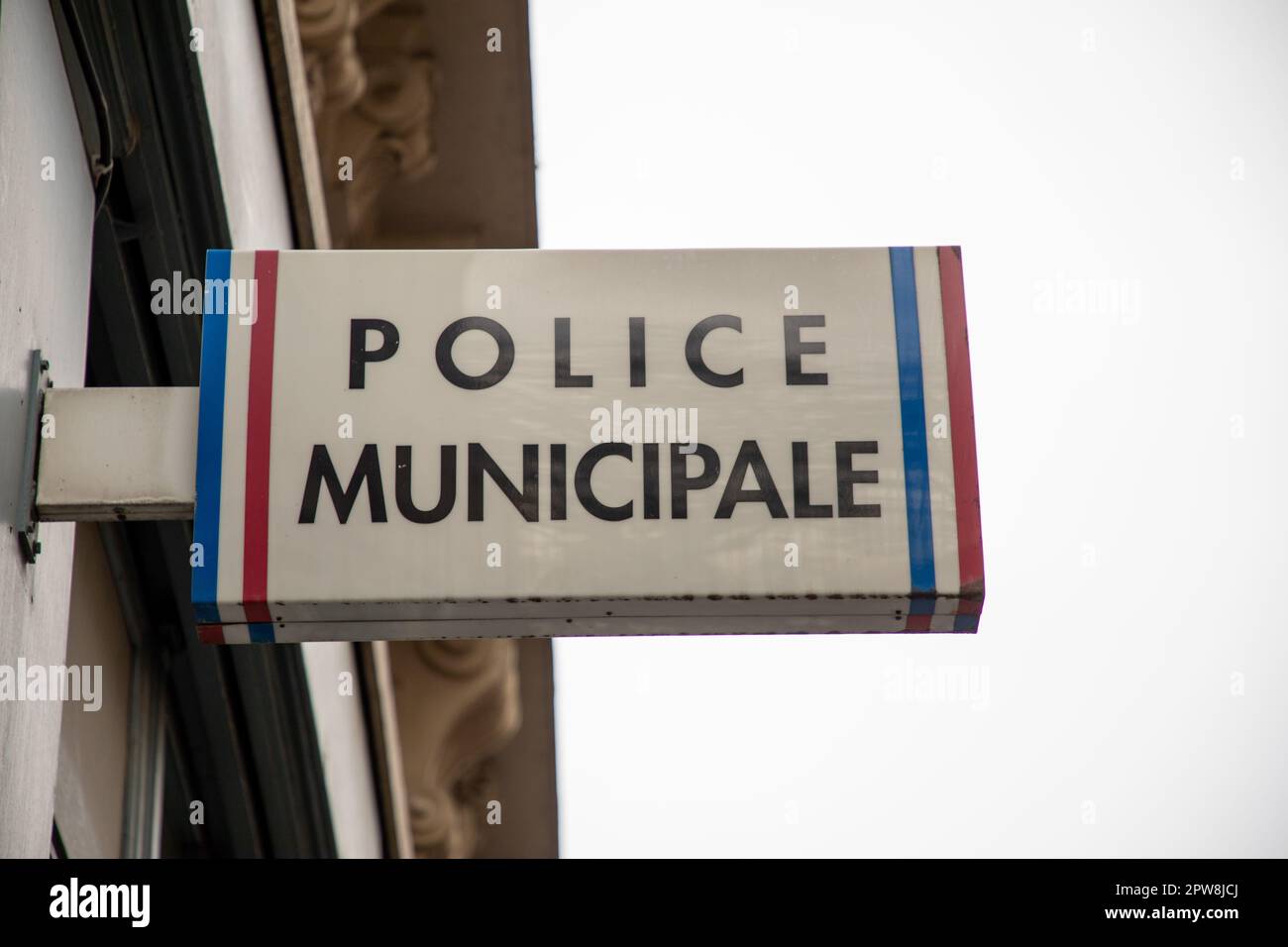 lyon , aura France - 04 24 2023 : police municipale police municipale ...