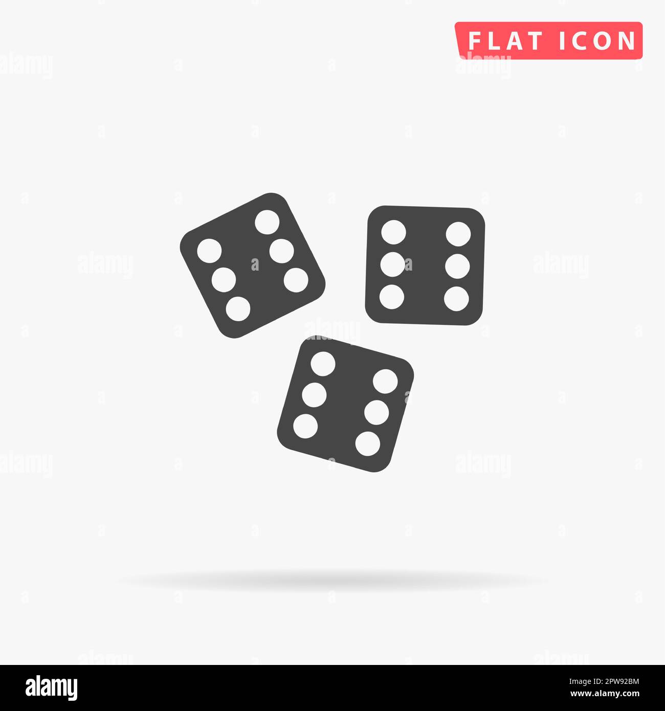 Six symboles chanceux Banque d'images vectorielles - Alamy