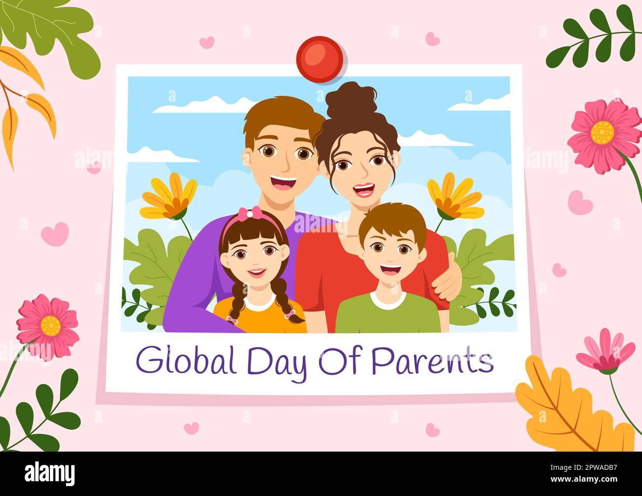 Journée mondiale des parents Illustration avec l'importance d'être un ...
