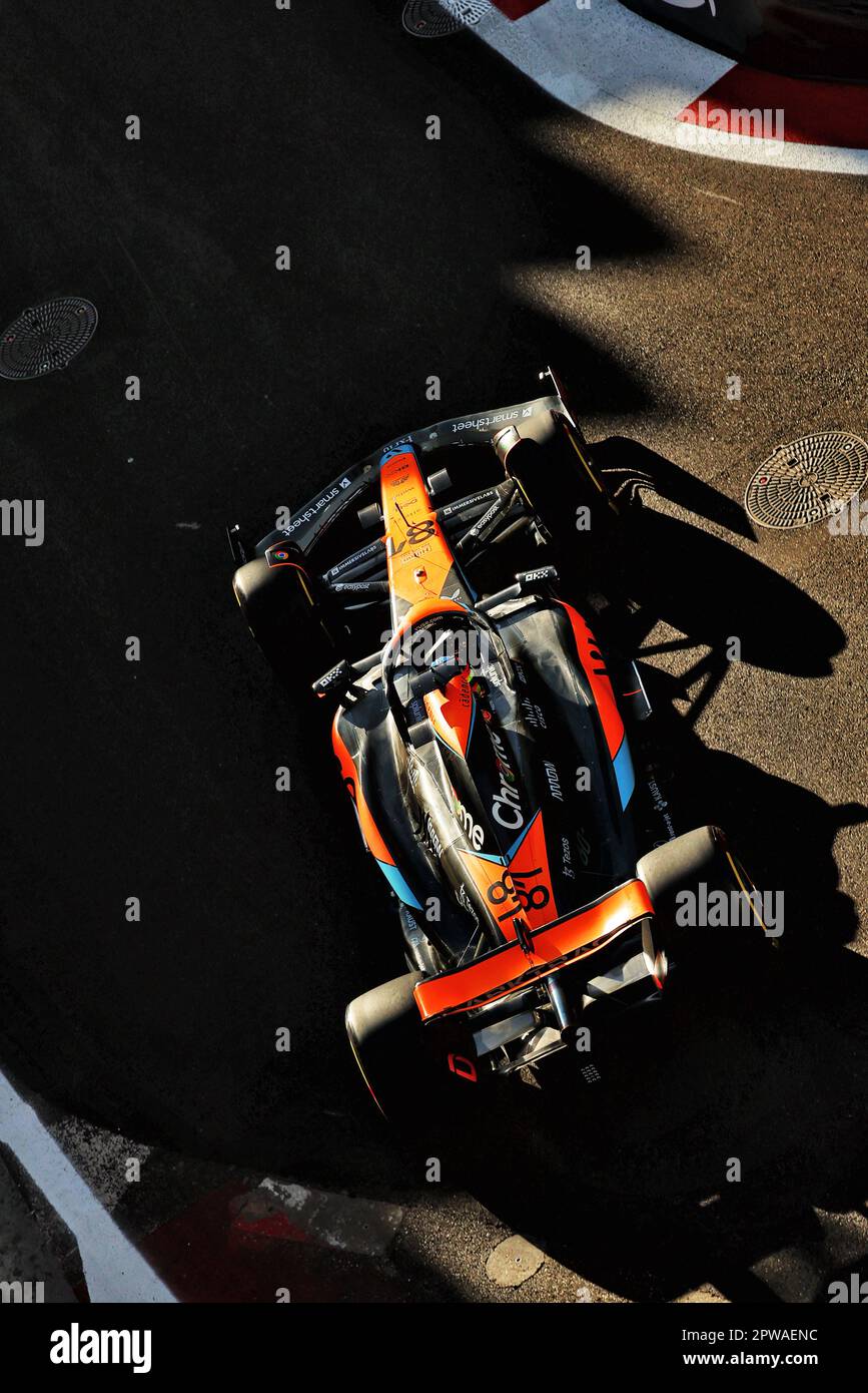 Bakou, Azerbaïdjan. 29th avril 2023. Oscar Piastri (AUS) McLaren MCL60 ...