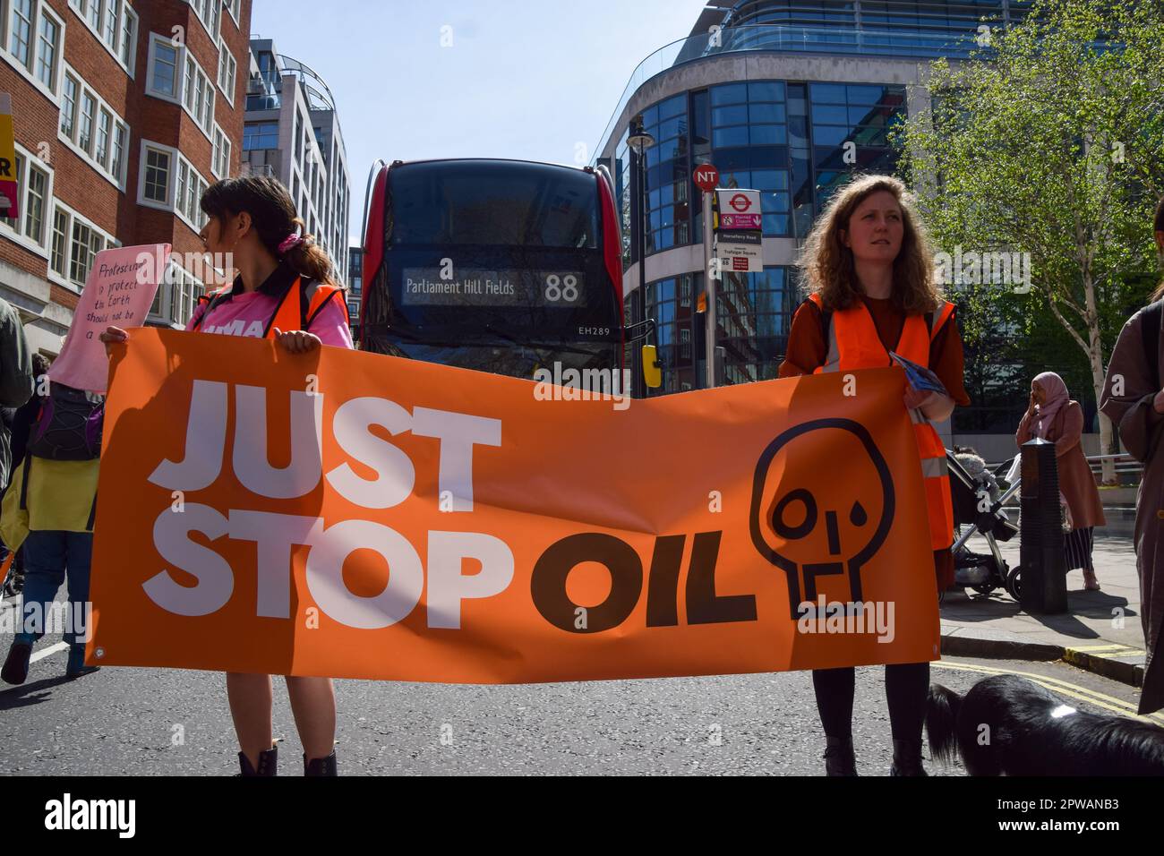 Londres, Angleterre, Royaume-Uni. 29th avril 2023. Les manifestants ont ...