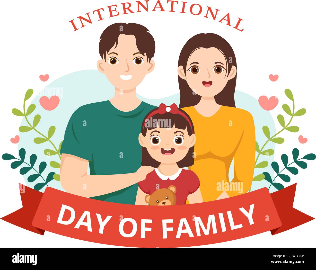 Illustration de la Journée internationale de la famille avec les ...