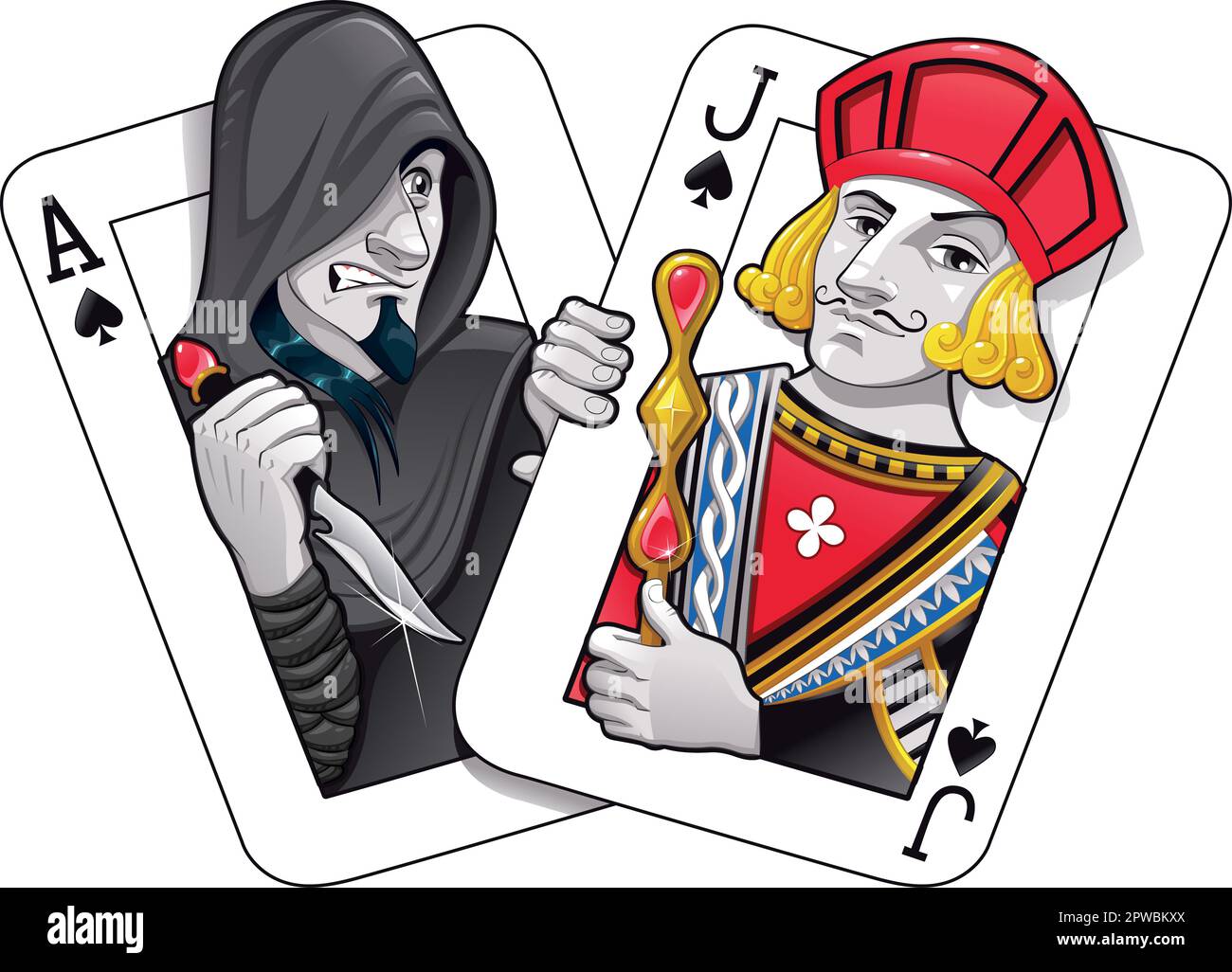 Jack noir Banque d'images vectorielles - Alamy