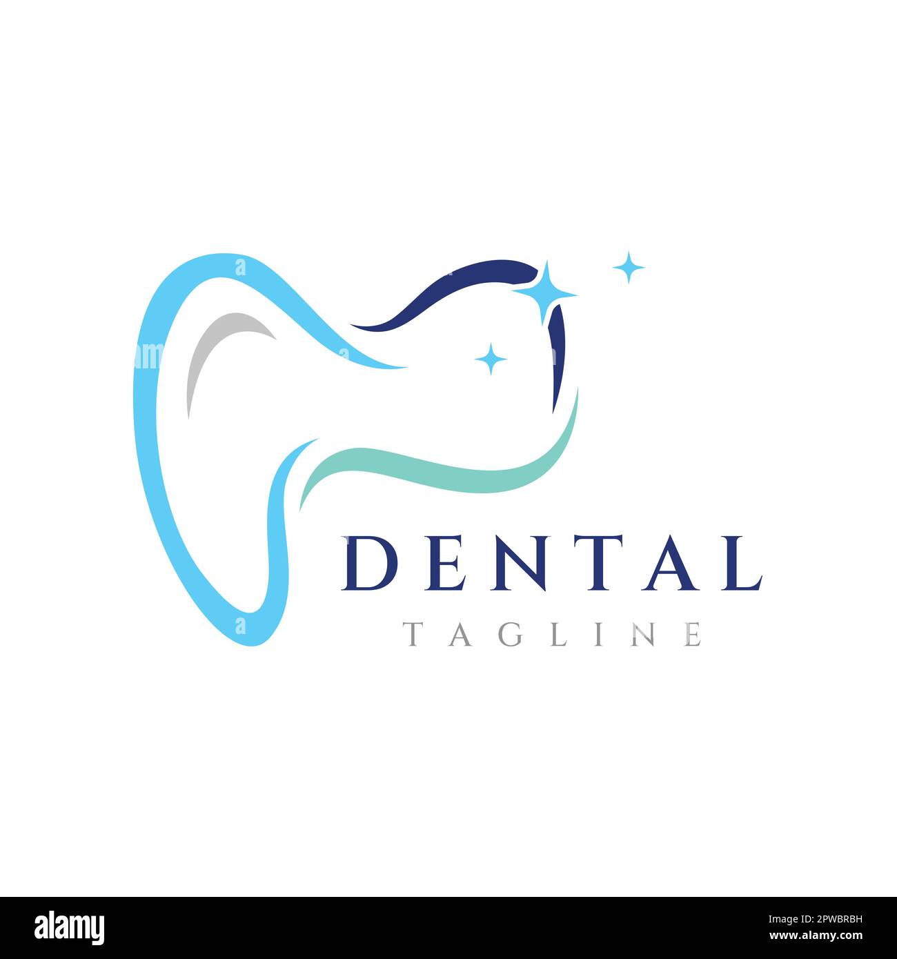 Modèle de logo dentaire abstrait. Santé dentaire, soins dentaires et ...