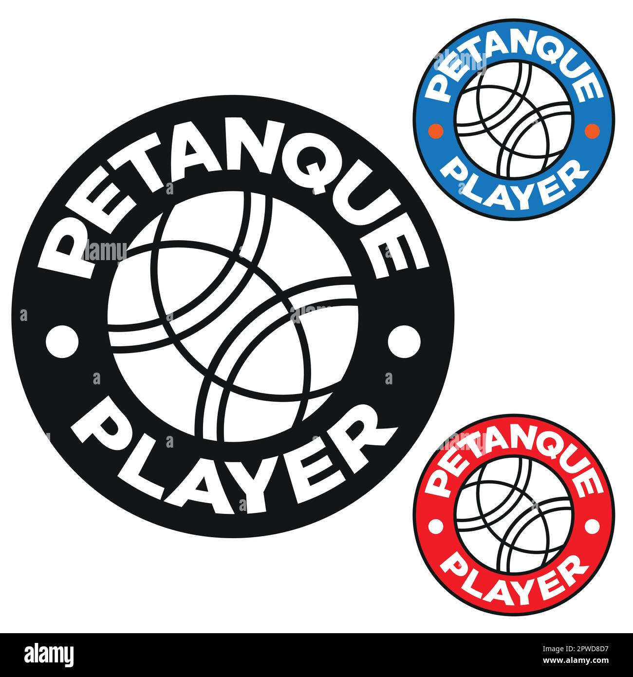 Pictogramme icône de pétanque et de boule avec boule, pétanque est un ...