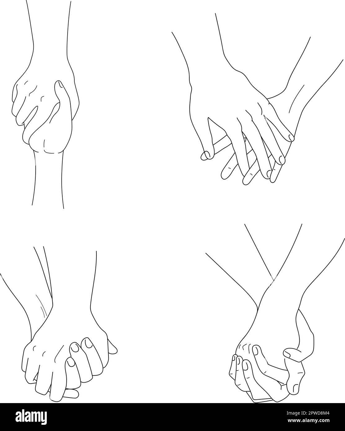 Dessin De Main Dans La Main