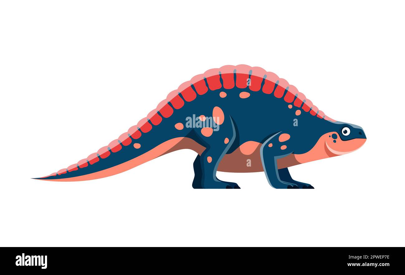Personnage de dinosaure de caricature Lotosaurus. Jurassic era reptile ...