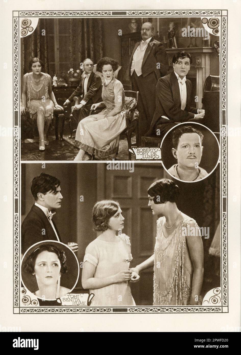 IVOR NOVELLO MABEL POULTON TONY DE LUNGO BENITA HUME et un ELSA ...