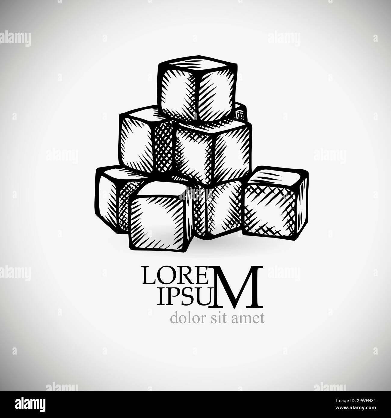 Bloques del alfabeto de los niños Banque d'images vectorielles - Alamy