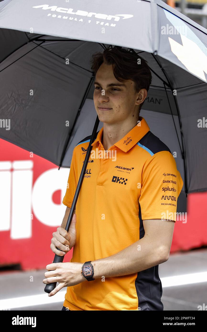 Oscar PIASTRI (aus), McLaren F1 Team MCL60, portrait du Grand Prix d'Azerbaïdjan de Formule 1 ...