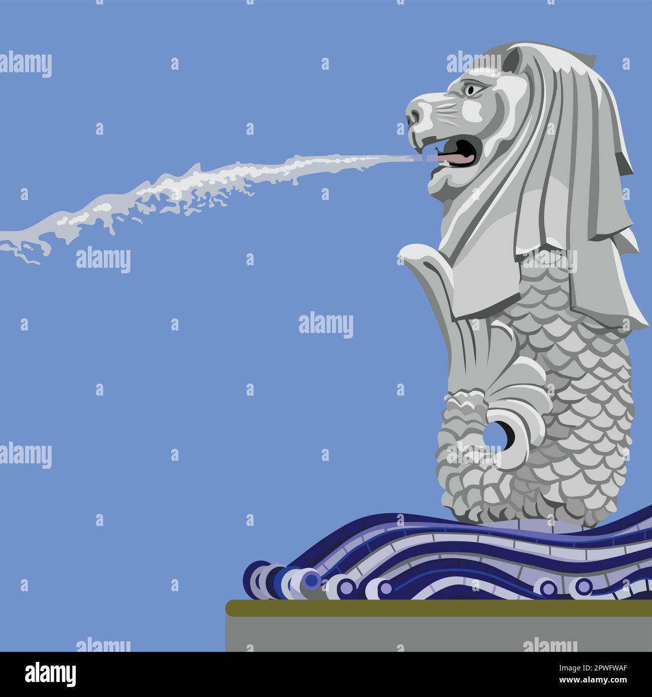 Singapore stone Banque d'images vectorielles - Alamy