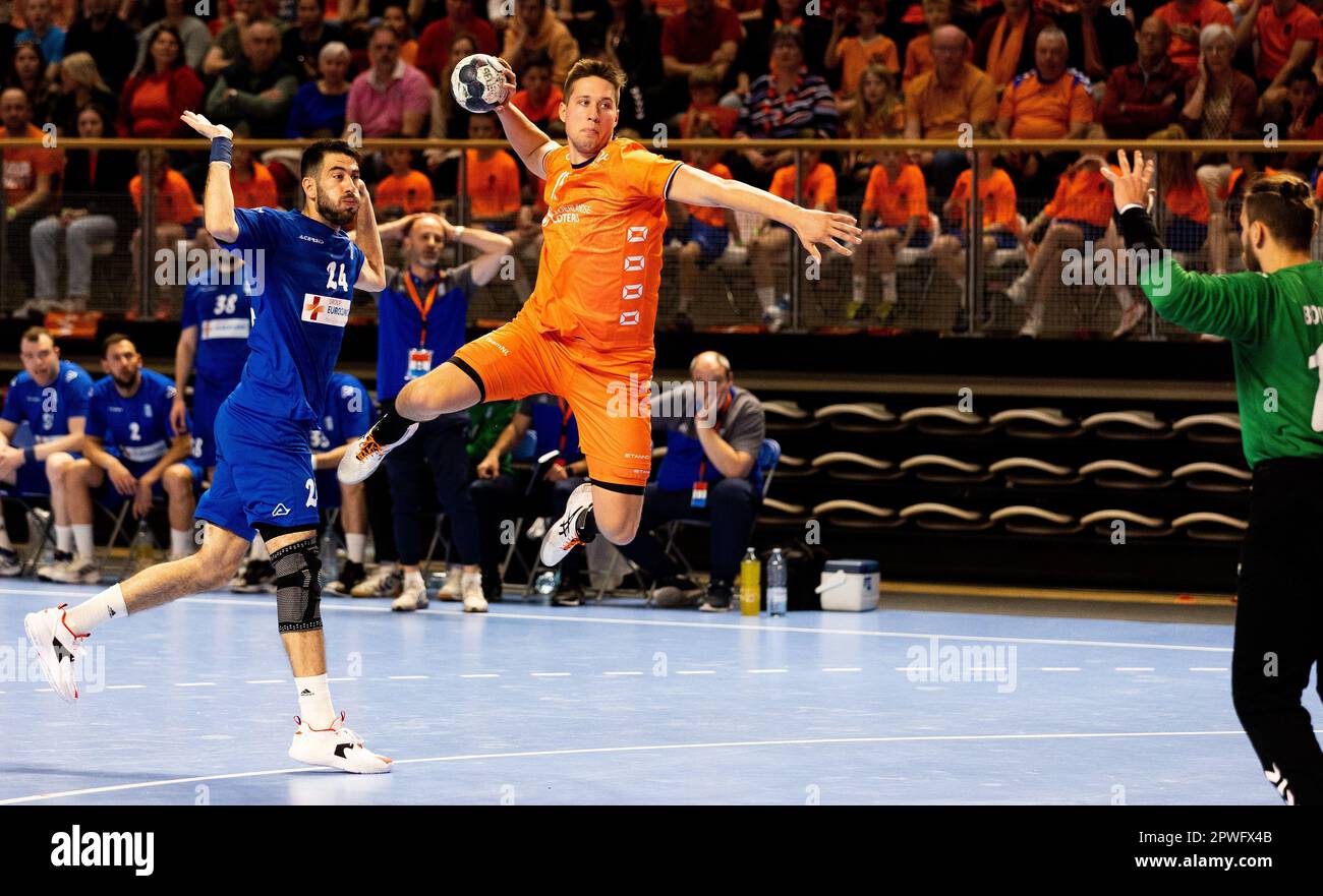 ALMERE - Lars Kooij lors du match de qualification du Championnat d ...