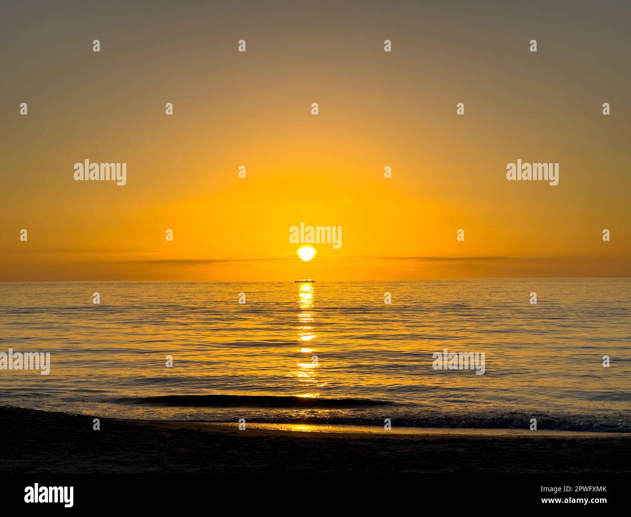 Naples, Floride, États-Unis. 1/31/23. Coucher de soleil sur le golfe du ...