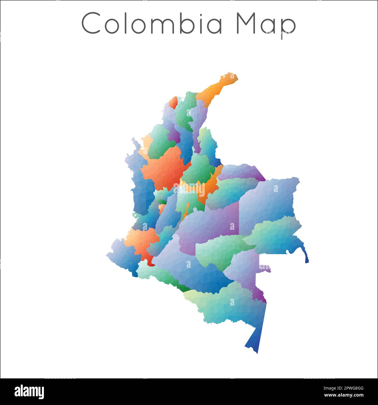 Mapa de colombia Banque de photographies et d’images à haute résolution ...