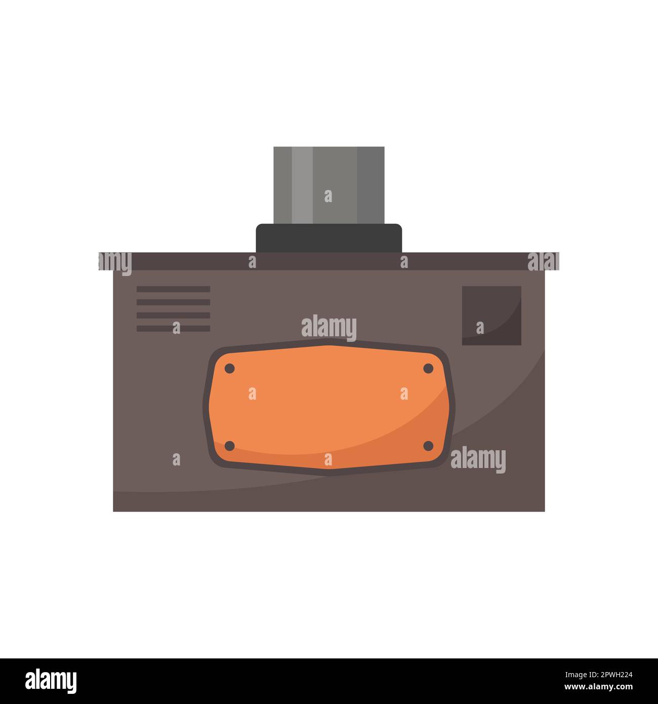 Illustration de dessin animé de foyer en métal Image Vectorielle Stock ...