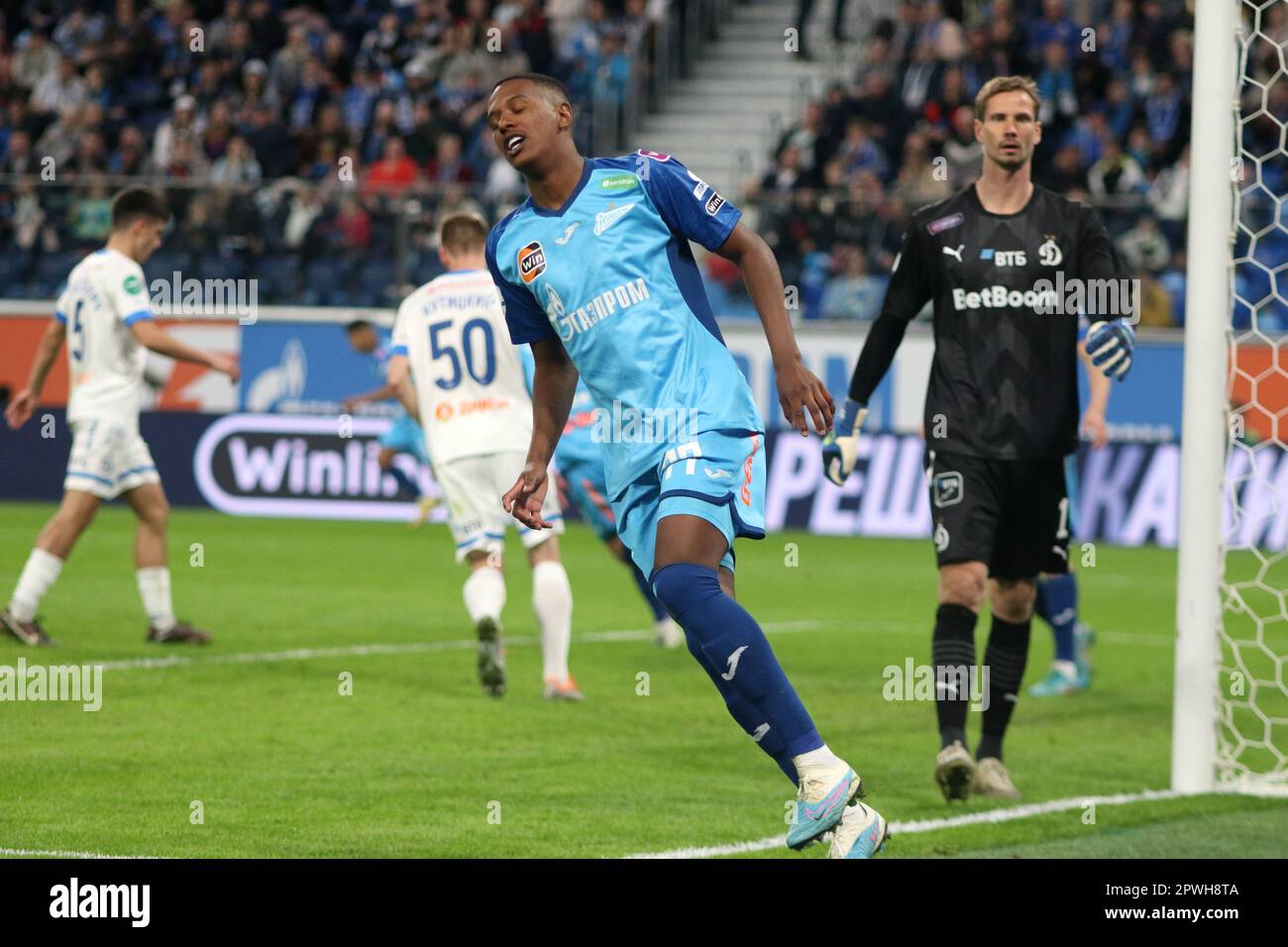Saint-Pétersbourg, Russie, 22 avril 2023 : football. Première Ligue ...