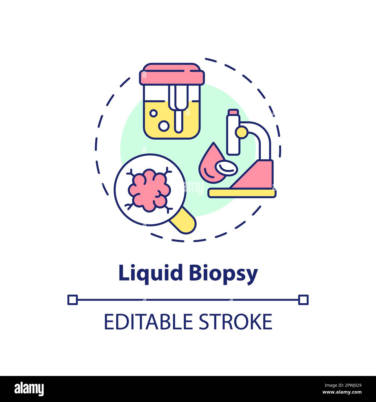 Biopsie liquidienne Banque d'images vectorielles - Alamy