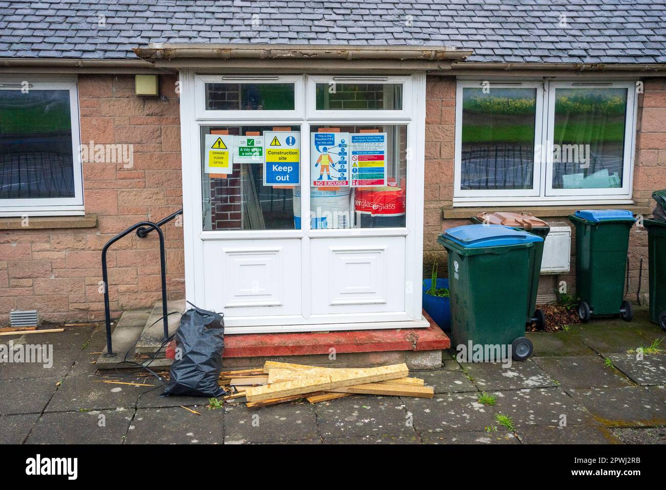 Village de Scone à l'extérieur de Perth, en Écosse, où se trouve la ...