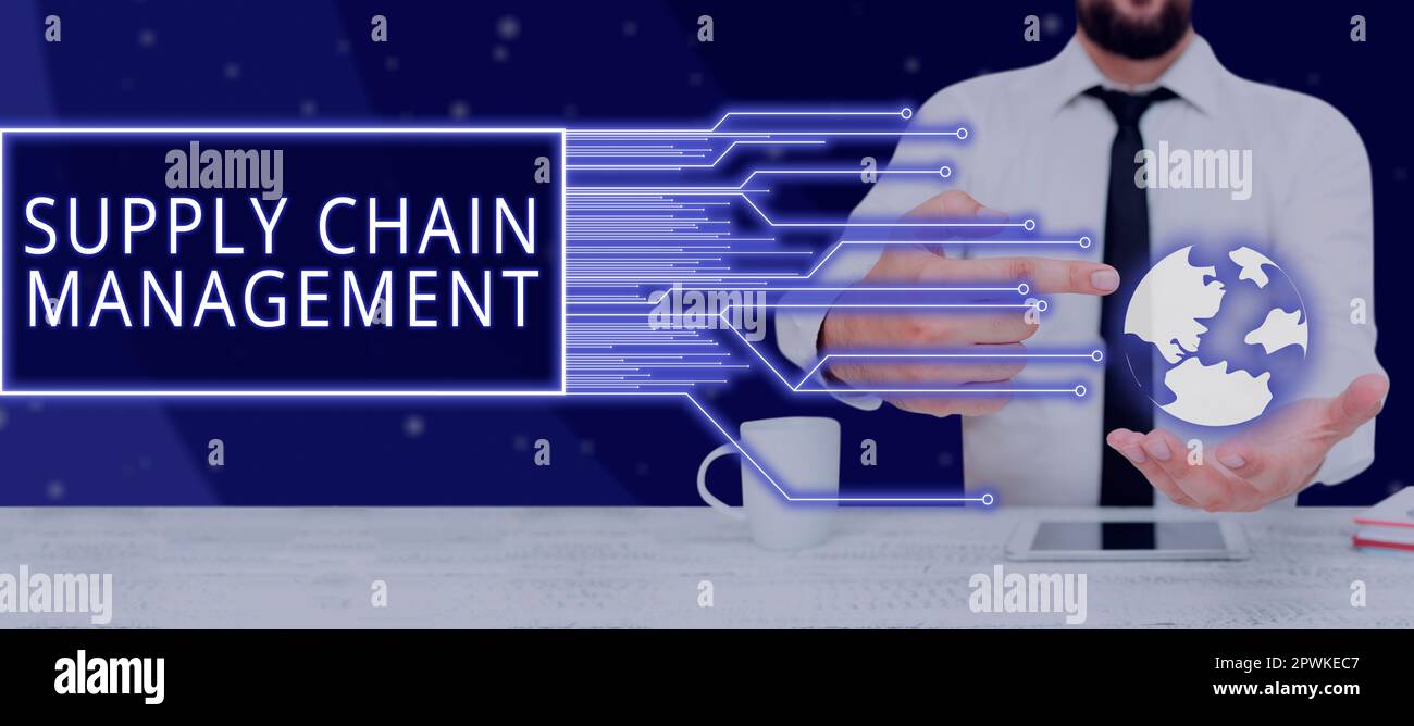 Légende présentant la gestion de la chaîne d'approvisionnement ...