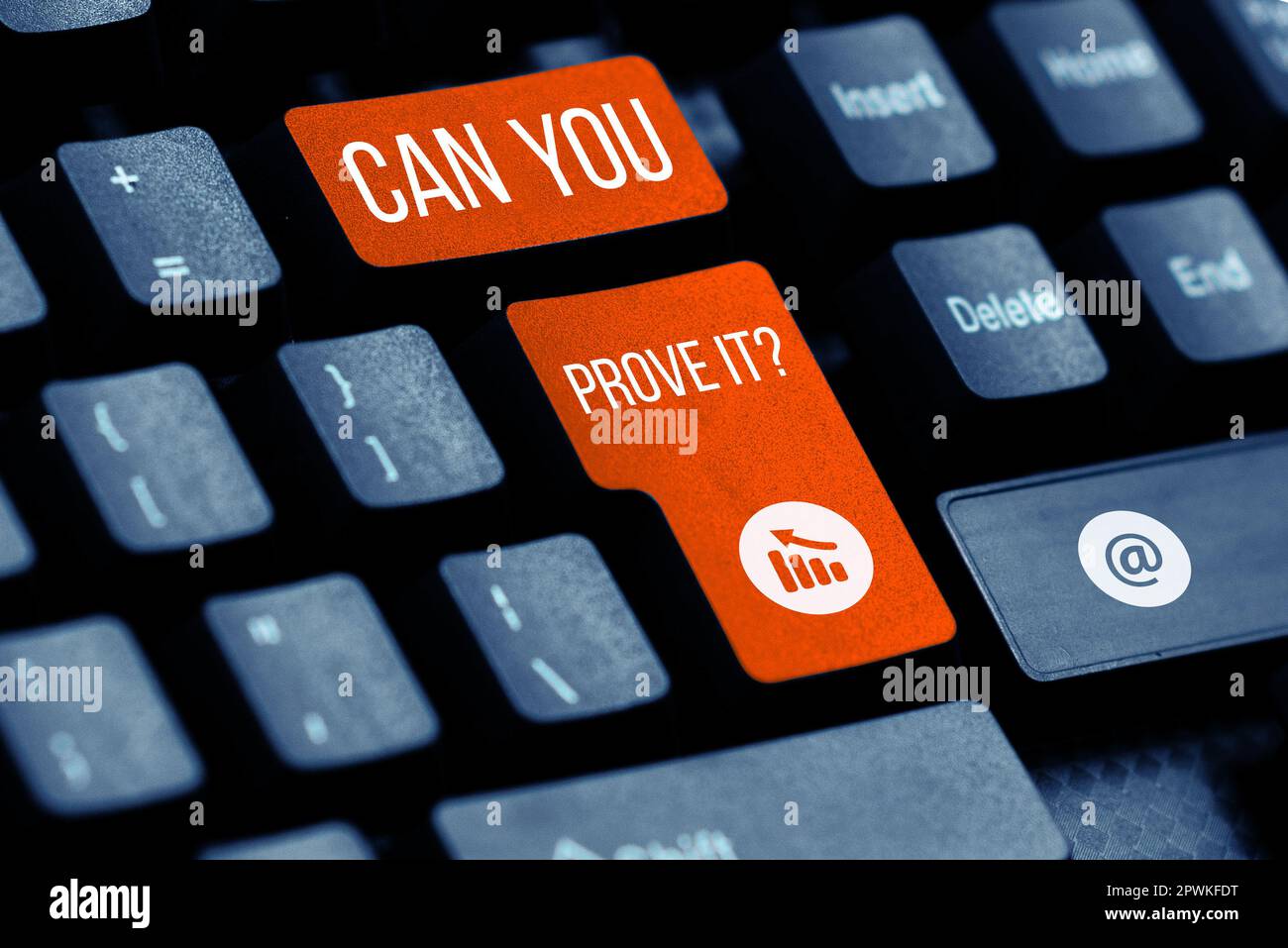 Texte d'écriture manuscrite pouvez-vous le prouver, mot écrit sur ...