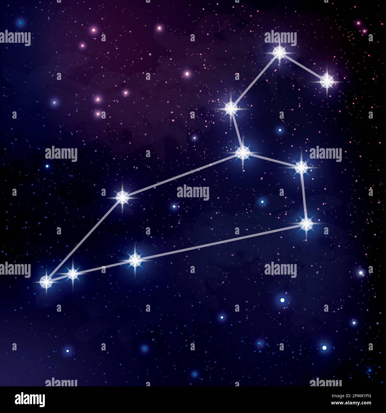 Carte du ciel et constellation Banque d'images vectorielles - Page 2 ...