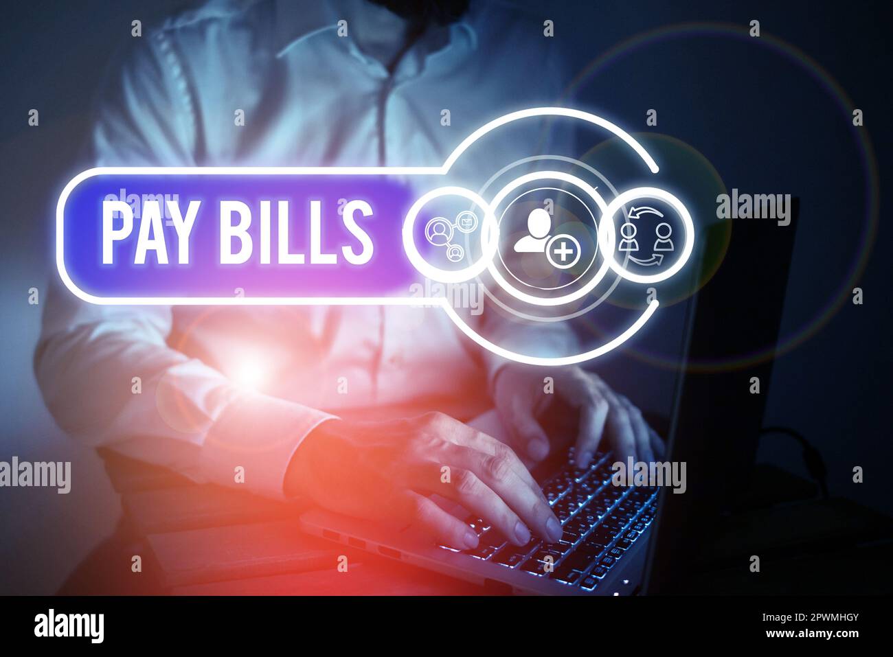 Inspiration montrant l'enseigne payer les factures, concept signifiant ...