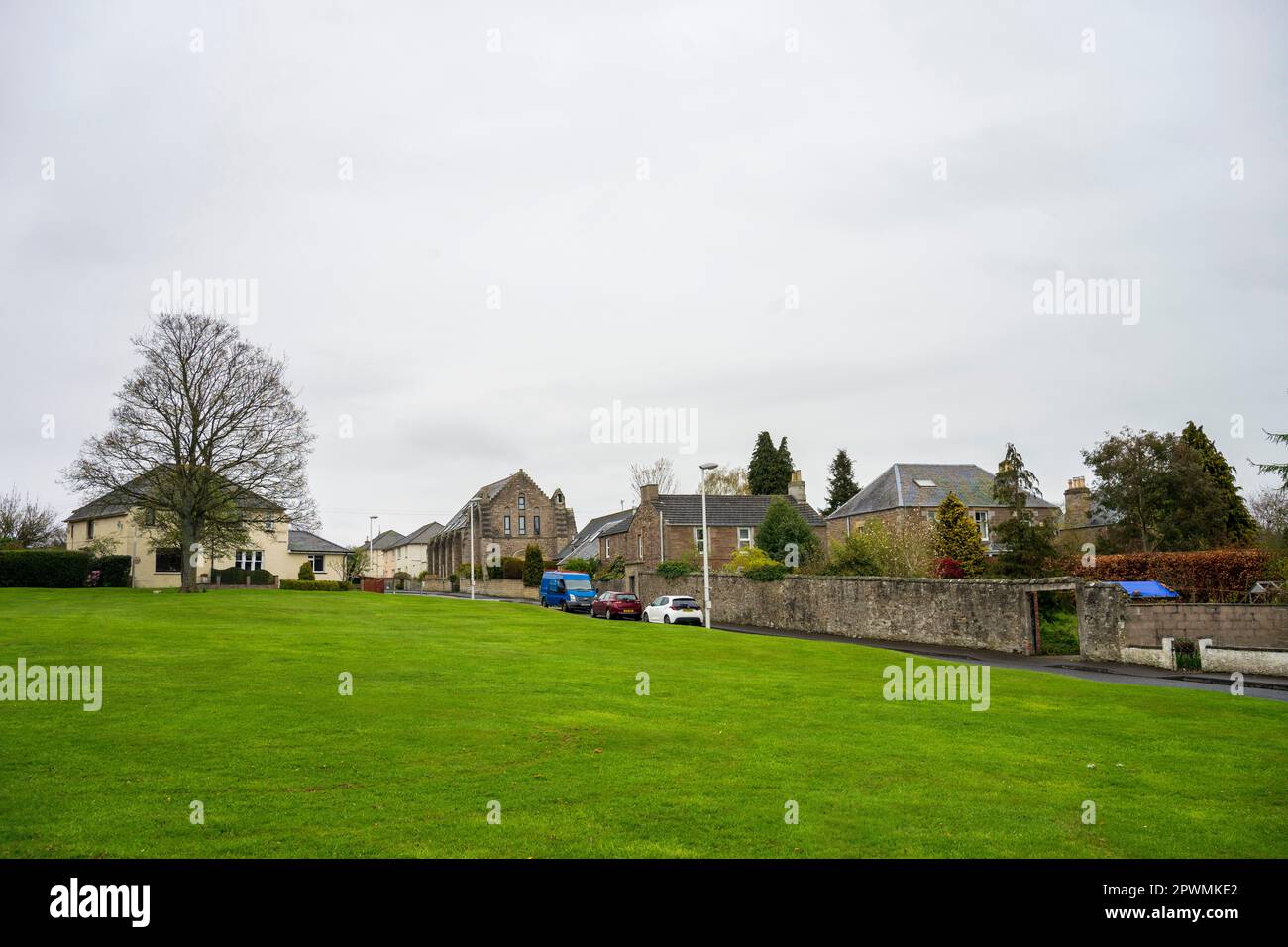 Village de Scone à l'extérieur de Perth, en Écosse, où se trouve la ...