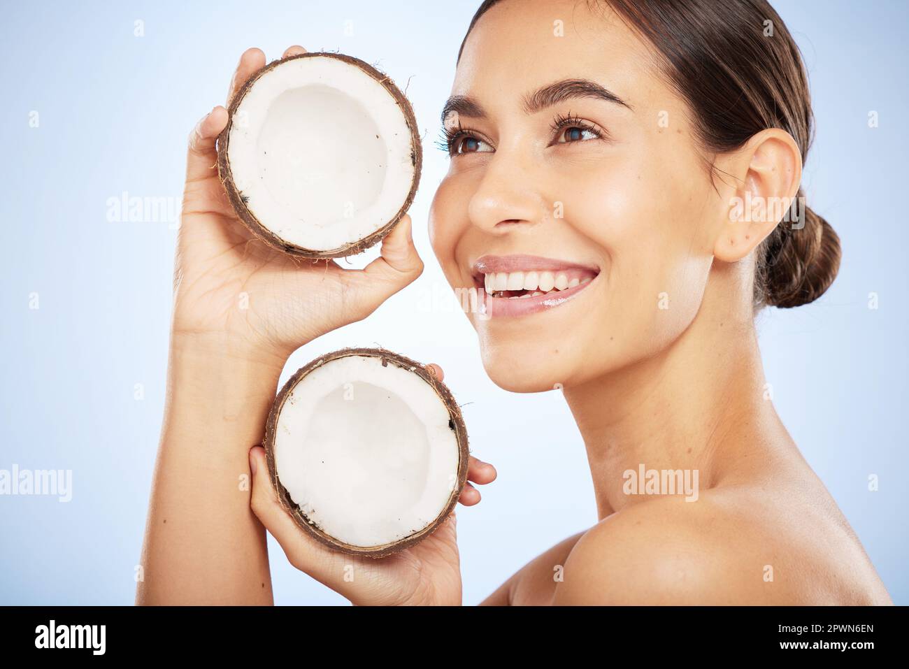 Soins De La Peau Bien être Et Visage De Femme à La Noix De Coco Sur